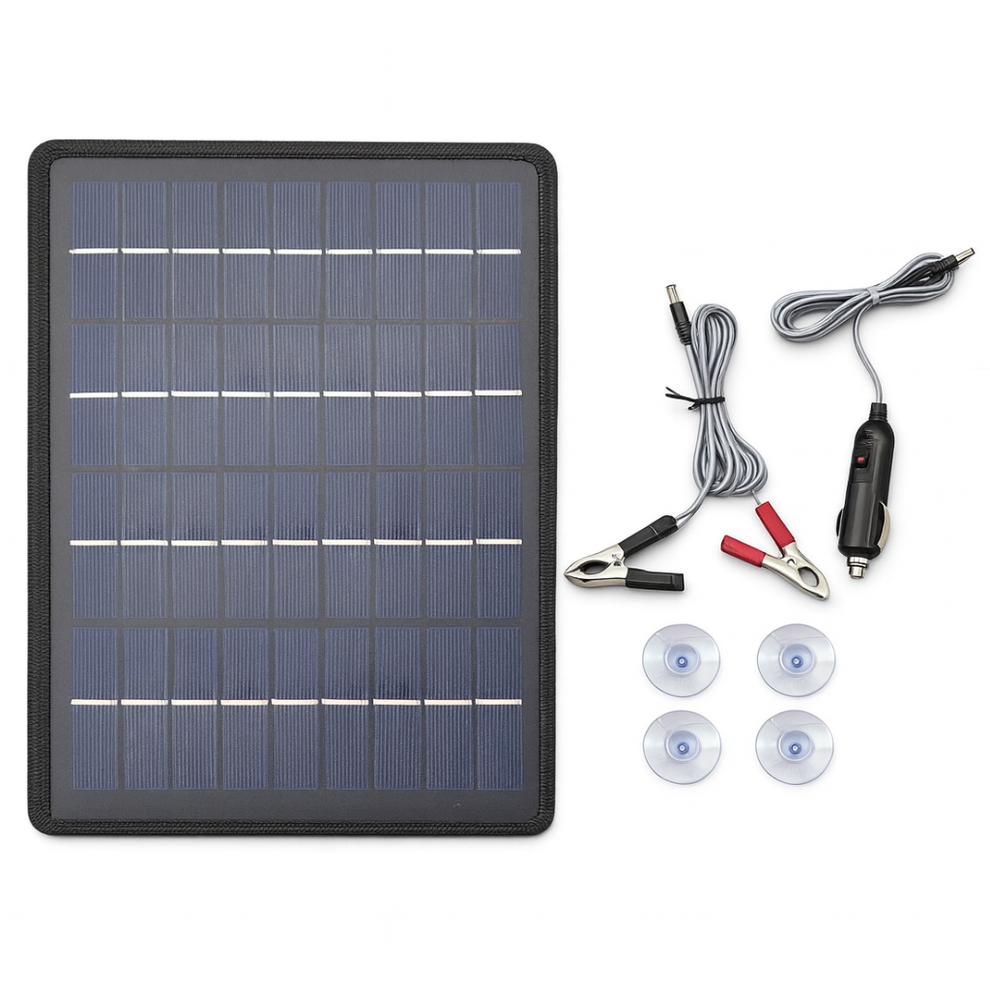 Solar Car Battery Charger 12v, 10W – RezynTech